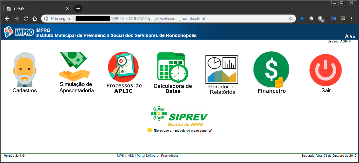 SIPREV/Gestão RPPS Customizado – MAISPREVI Assessoria e Consultoria